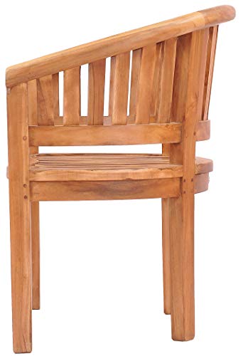 Teak Peanut Outdoor Patio Chair, Made from Solid A-Grade Teak Wood