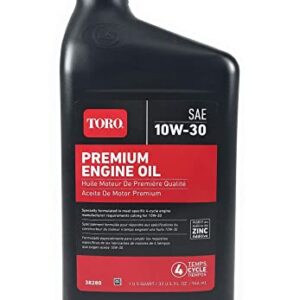 Toro 38280 SAE 10W30 4-Cycle Engine Oil - 32 OZ Bottle