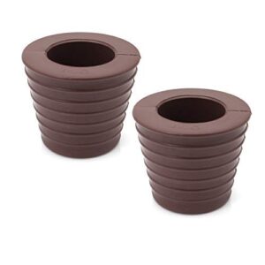 dgq patio umbrella cone umbrella wedge plug for patio table hole opening 2-2.5 inch (brown,2packs)