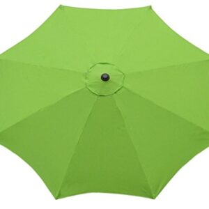 BELLRINO DECOR Replacement SAGE GREEN STRONG AND THICK Umbrella Canopy for 9ft 8 Ribs SAGE GREEN (Canopy Only)