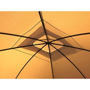 Garden Winds Replacement Canopy for The Windsor Gazebo - Riplock 350 - Beige