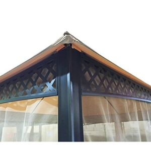 Garden Winds Replacement Canopy for The Windsor Gazebo - Riplock 350 - Beige