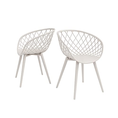 Jamesdar Kurv Set of 2 Chairs, White