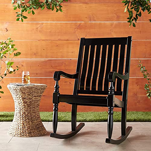 Cambridge Casual Thames Oversized Rocking Chair, Black