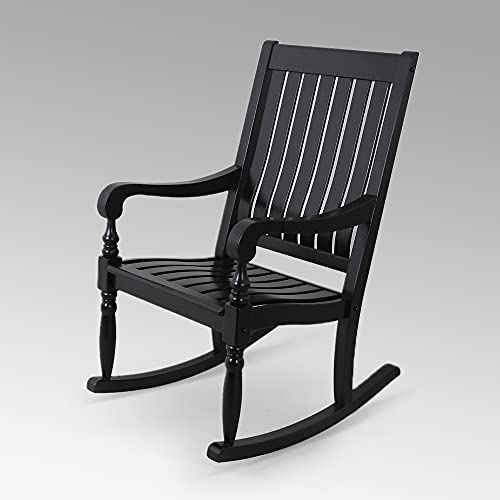 Cambridge Casual Thames Oversized Rocking Chair, Black