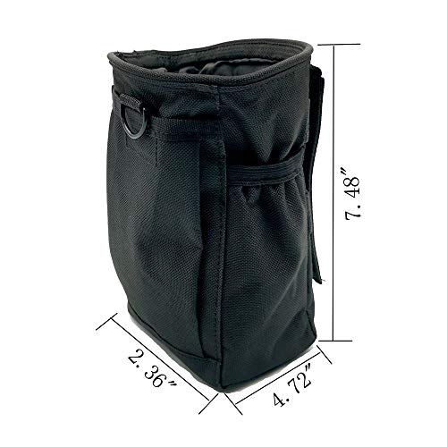 Samxu Metal Detecting Finds Waist Pouch, Portable Multifunctional Bag for Garrett, Minelab Finds Accessory(Black)