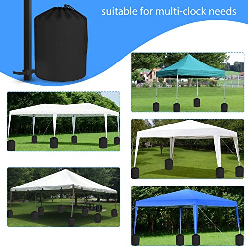 KAMPKEEPER Sand Bags for Canopy Tent, Sandbags for Weight Gazebo,Heavy Duty 70LBS*4Packs (Black)