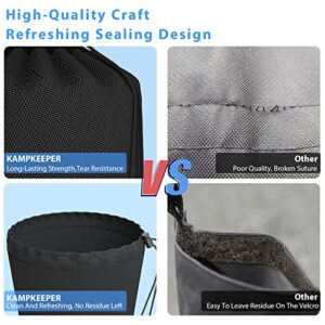 KAMPKEEPER Sand Bags for Canopy Tent, Sandbags for Weight Gazebo,Heavy Duty 70LBS*4Packs (Black)