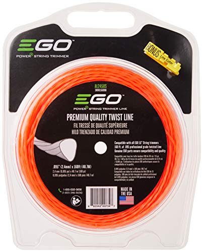 EGO Power+ AL2450S 0.095" Premium Quality Twist Line for EGO 15-Inch String Trimmer, black