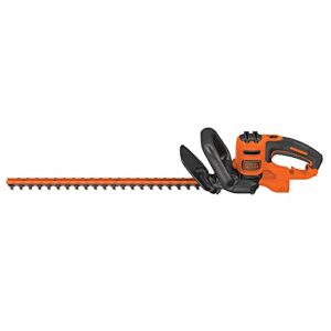 black+decker electric hedge trimmer, 22-inch blade, corded (beht350ff)