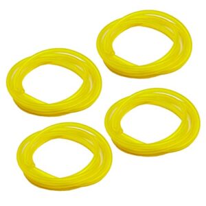 hoodell 4 sizes premium petrol fuel line, 4 feet long hose for poulan, craftman, chainsaw, string trimmer and blower