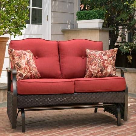 Better Homes and Gardens Providence Outdoor Glider Bench (Red)