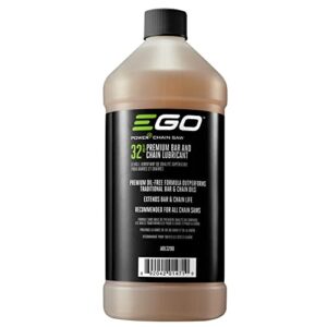 ego power+ aol3200 32 fl oz premium chain saw bar and chain oil, brown