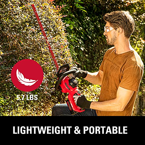 POWERWORKS 40V 24 Inch Cordless Hedge Trimmer Electric Grass Trimmer, Dual Action Blade & 3/4" Cutting Capacity, XB 2Ah Battery and Charger Included ,for Bush Lawn and Garden