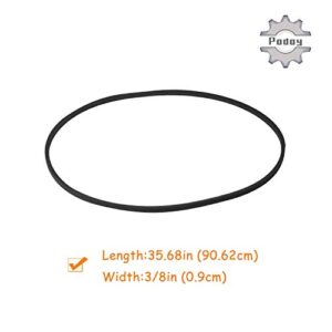 954-04201A Snowblower Drive Belt for compatible with Cub Cadet MTD 95404201, 754-04201A, 754-04201, 3/8" x 36" Replacement Troy-Bilt Storm 2410, 2620, 2840, 3090 Built 2009-2011 15-052 V Type Belt