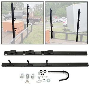 jmtaat 3 place trimmer rack holder carrier mount on open landscape trailer pickup weed eater racks with lock 1 pair