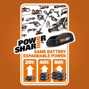 Worx WG284 40V Power Share 24" Cordless Hedge Trimmer (Batteries & Charger Included)