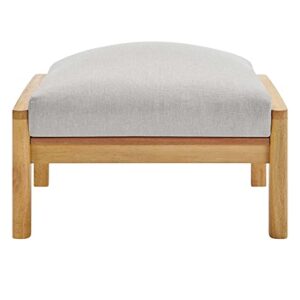 Modway EEI-3701-NAT-LGR Orlean Ottoman, Natural Light Gray