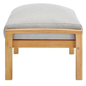 Modway EEI-3701-NAT-LGR Orlean Ottoman, Natural Light Gray