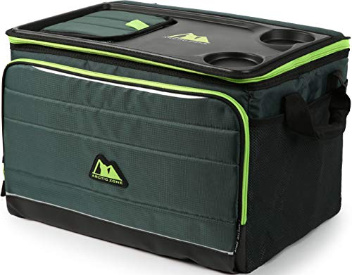 Arctic Zone 50 Can Ultimate Tabletop Cooler, Green, (L x W x H”) 17 x 11.75 x 11