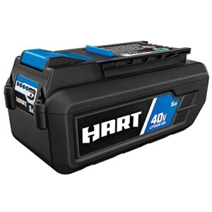 hart 40-volt 5.0ah battery accessory, lithium-ion, on-board fuel gauge (hlbp031a)