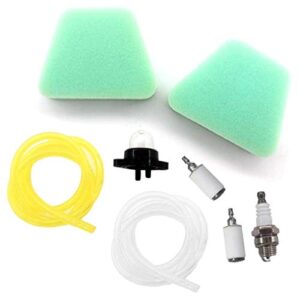 aisen air filter tune up kit for poulan pro 260 2150 2375 1950 1975 2075 2025 1900 craftsman 358.350460 358.360280 358.791050 1975le woodshark chainsaw primer bulb spark plug fuel filter fuel line