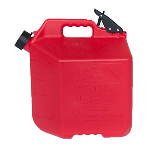 Surecan CRSUR5G1 Gasoline CAN, 5.0 Gallon, Red, 640 Fl Oz