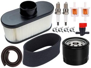 hoodell fr691v tune up kit for kawasaki fr651v fr730v fs481v fs541v fs600v fs730v engine lawn mower tractor, replace 49065-7007 oil filter 11013-7047 air filter