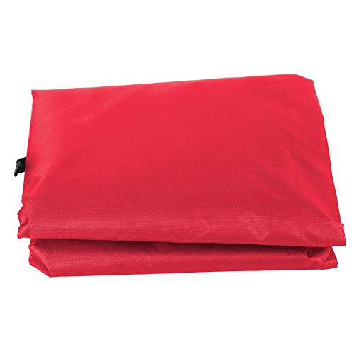 Omabeta Swing Cushion Outdoor Swing 3鈥慡eat Chair Waterproof Cushion Replacement for Patio Garden Yard Swing Chair Protection Cover(red)