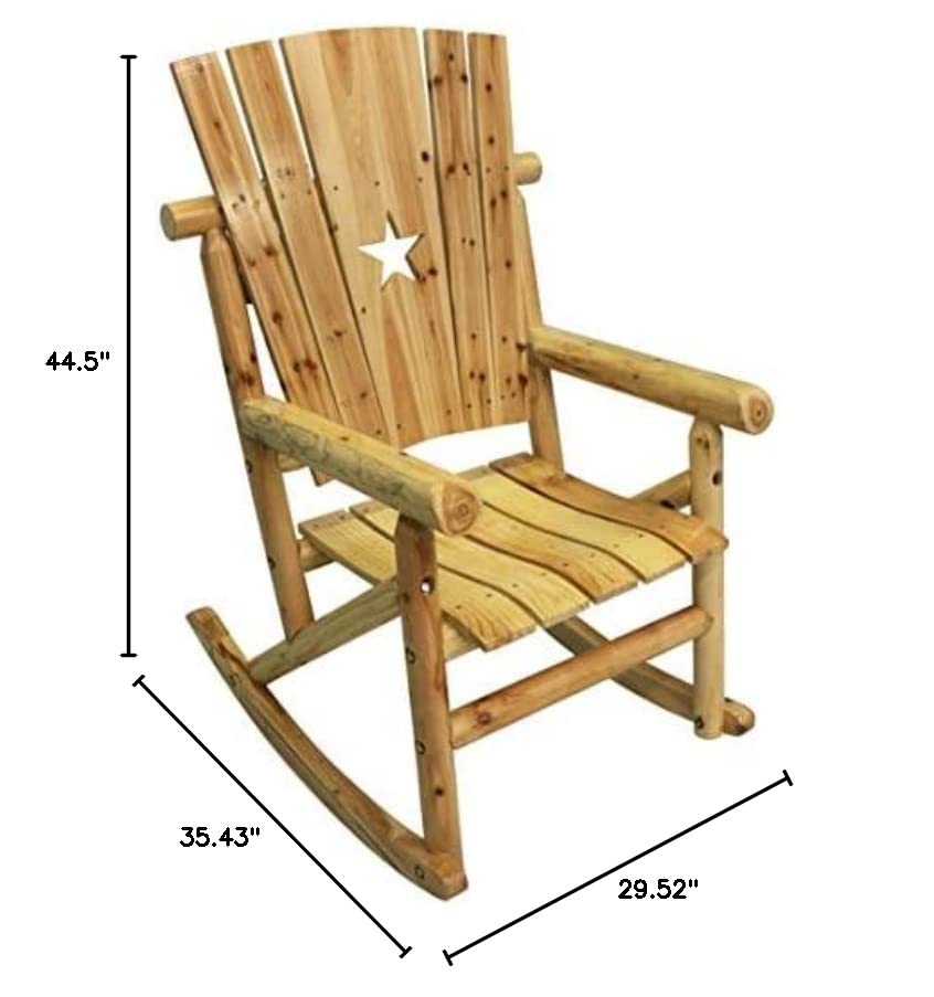 Leigh Country TX 95101 Aspen Single Rocker W/Star