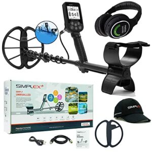 nokta makro simplex+ whp waterproof detector with 11″ coil & wireless headphones