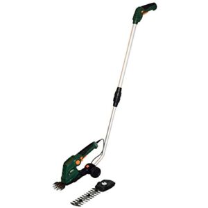 scotts outdoor power tools lss10272ps 7.5-volt lithium-ion cordless grass shear/shrub trimmer with wheeled extension handle, green