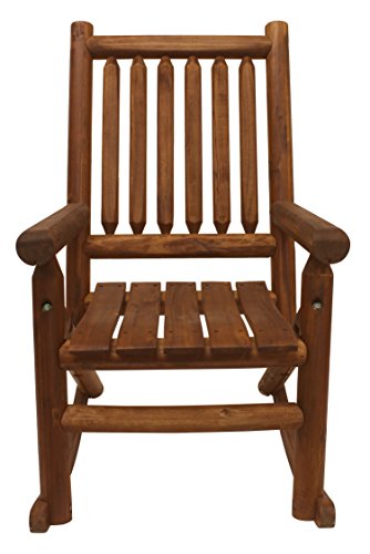 Leigh Country TX 36000 Amber-Log Single Rocker, Brown