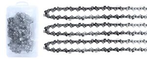 excelfu 3 pack 16 inch chainsaw chains 3/8 lp .043 inch 55 drive links fits stihl ms170 ms180 017 009 019 023 pm400 61 pmm3 55