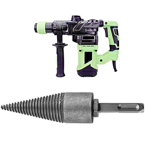 Firewood Log Splitter Drill Bit, Wood Splitter Drill Bits, Heavy Duty Drill Screw Cone Driver for Hand Drill Stick (Square Shank)