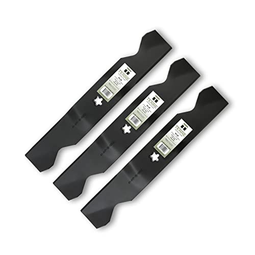 Terre Products, 3 Pack High Lift Lawn Mower Blades, 54 Inch Deck, Compatible with Craftsman, Poulan, Husqvarna, Replacement for PP24007, 187254, 187256, 532187254, 532187256