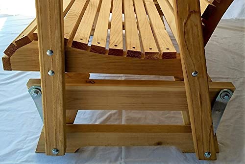 Kilmer Creek Rustic Finished 5' Cedar Porch Glider, Amish Crafted