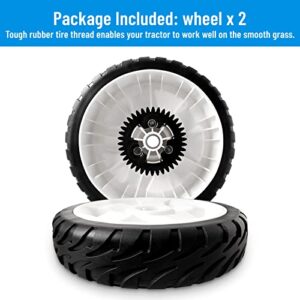 Replacement 115-4695 Wheels Compatible with Toro Lawn Mower - 8" Back Drive Wheel Plastic Gear Assebmly Compatible with Toro 20332 20333 20334 22" Recycler Lawn Mower, 2 Pack