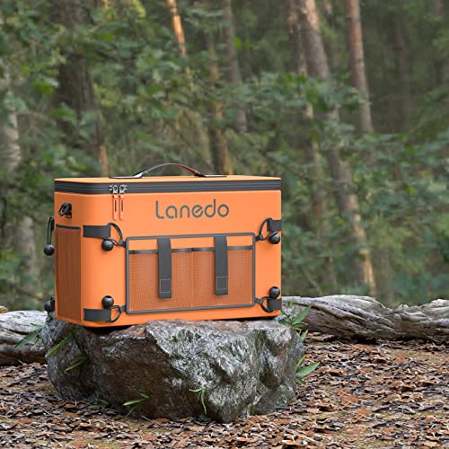 Lanedo 34-Can Soft-Sided Cooler - Collapsible, Leak-Proof, Use as a Beach Cooler, Soft Ice Bag, Ice Chest, or Travel Cooler for Food Shopping, Camping, Kayaking, Fishing, and Multi-Person Lunch Bag.