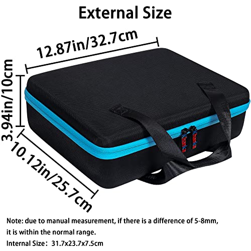 Khanka Hard Battery Storage Box Holder, Carrying Case Replacement for Makita 12V 18V 40V Battery and Charger - Holds 12V 18V 40V 2.0/2.5/3.0/4.0/5.0/6.0-Ah Battery, Charger (Case Only)