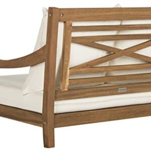 Safavieh PAT6740A Outdoor Collection Pomona Lounger, Natural/Beige