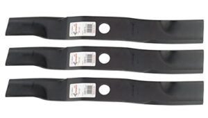 3 rotary mower blades fit kubota models zd zg kohler zd1f-60p zd21 zd25 replaces k5647-34330 3 blades for 60 deck