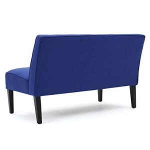 Christopher Knight Home Dejon Fabric Loveseat, Royal Blue, Dimensions: 30.00”D x 50.00”W x 32.20”H