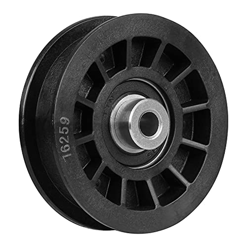 Fourtry 194327 Flat Idler Pulley Fit for Craftsman Riding Mower - Flat Pulley Fit for HU Ariens Poulan Craftsman YT4000 YS4500 Lawn Tractor with 42" 54" Deck, Replace 532194327 280-6630