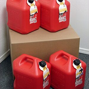 5 Gallon Gas Can, 4 Pack, Spill Proof Fuel Container - New! - Clean! - Boxed!