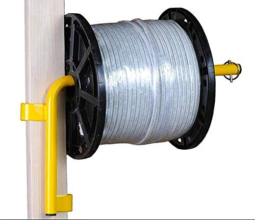 Angel Guard Spool Tools Stud Winder - The Easy to Install, Portable, All Steel Spool Holder Wire Dispenser for Fast Load Dispensing of Wire Reels, Coils, Cables, & More - Holds Up To 100 Pounds