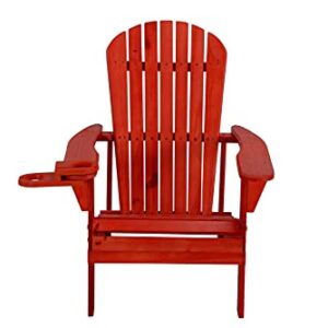 WUnlimited SW2101RDSET2 Set Adirondack Chairs, Red 27.75 x 33 x 33.75