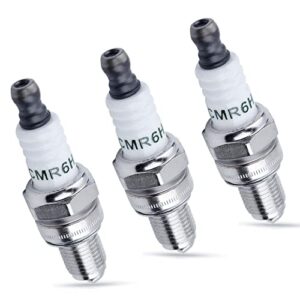 haishine 3 pack cmr6h spark plugs, ngk (3365) carded spark plug oem replacement parts fits for stihl fs90 fs100 fs110 hl90 hl110 ht100 km90 br500 trimmer weedeater