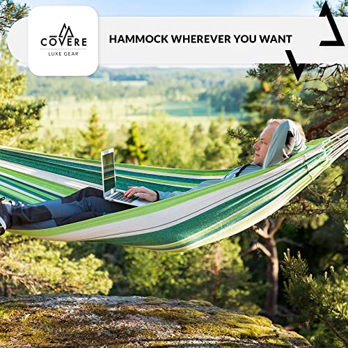 COVERE LUXE GEAR Hammock Strap - 10 ft Long Camping Hammock - Heavy Duty - Very Thick- Crucial for Camping, Hiking, Backpacking - Incl. Carry Bag and Carabiner Hook