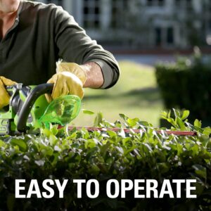 Greenworks 40V 24" Cordless Hedge Trimmer, 2.0Ah Battery and Charger Included